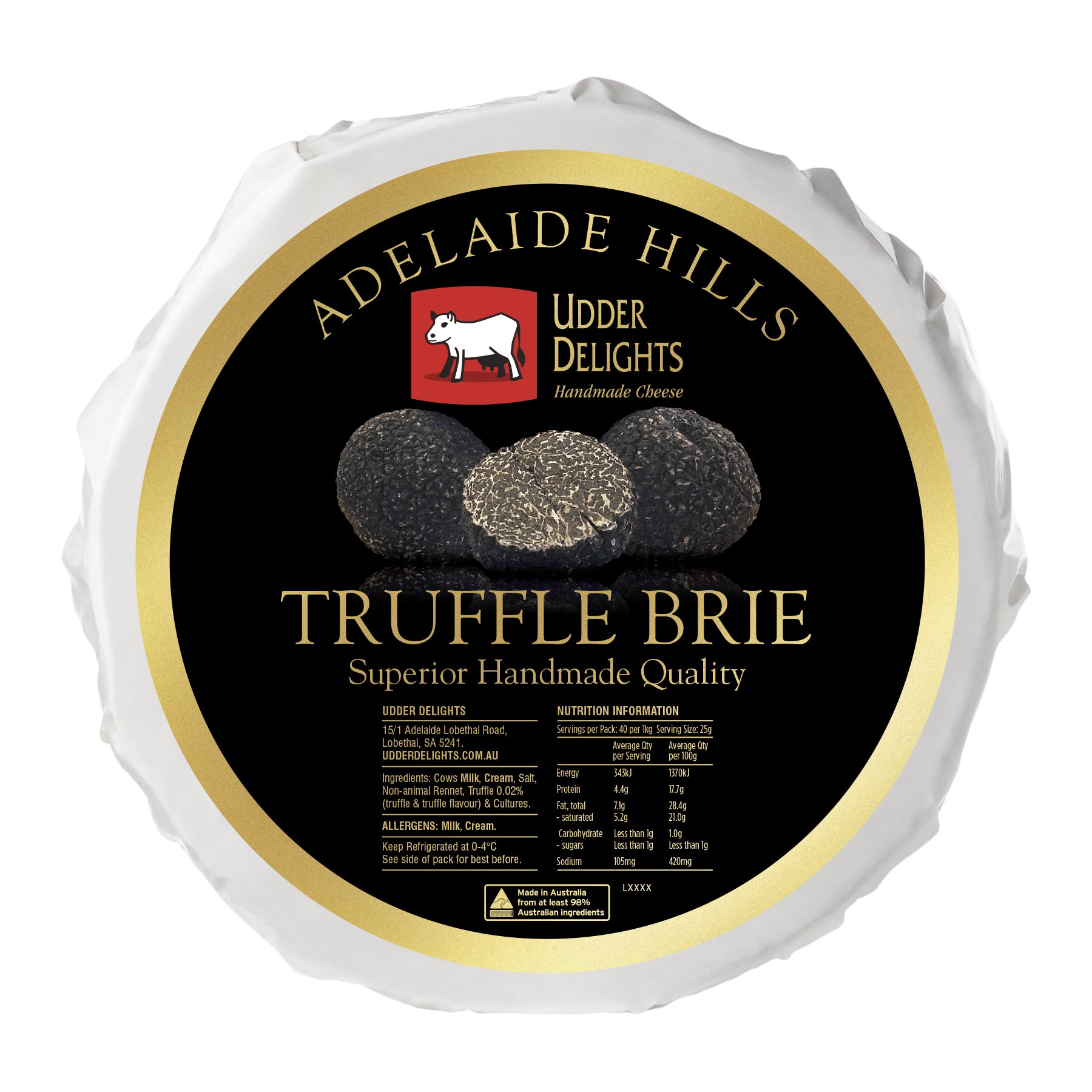 Adelaide Hills Truffle Brie 2x1kg – Bellco