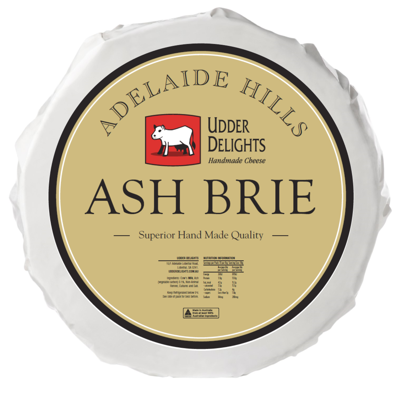 Adelaide Hills Ash Brie 2x1kg – Bellco